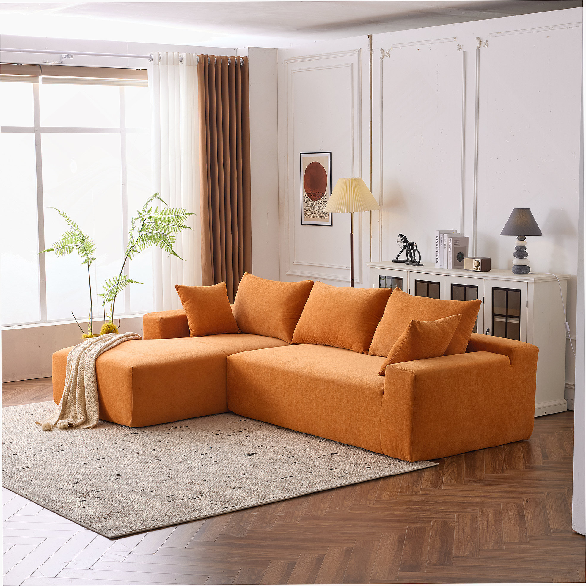 Latitude Run® 108*68 inch Extra - Deep Modular Sofa 4 - Person Cloud ...