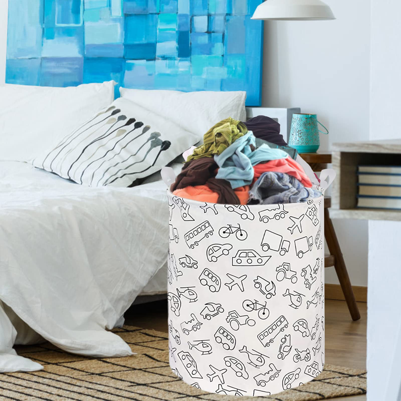 Winston Porter Collapsible Laundry Basket In Bedroom Waterproof Laundry ...
