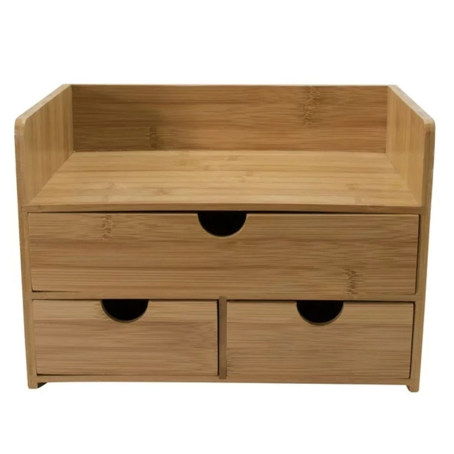 Inbox Zero 3-Tier Bamboo Desk Organizer With Drawers - Office, Toiletry ...