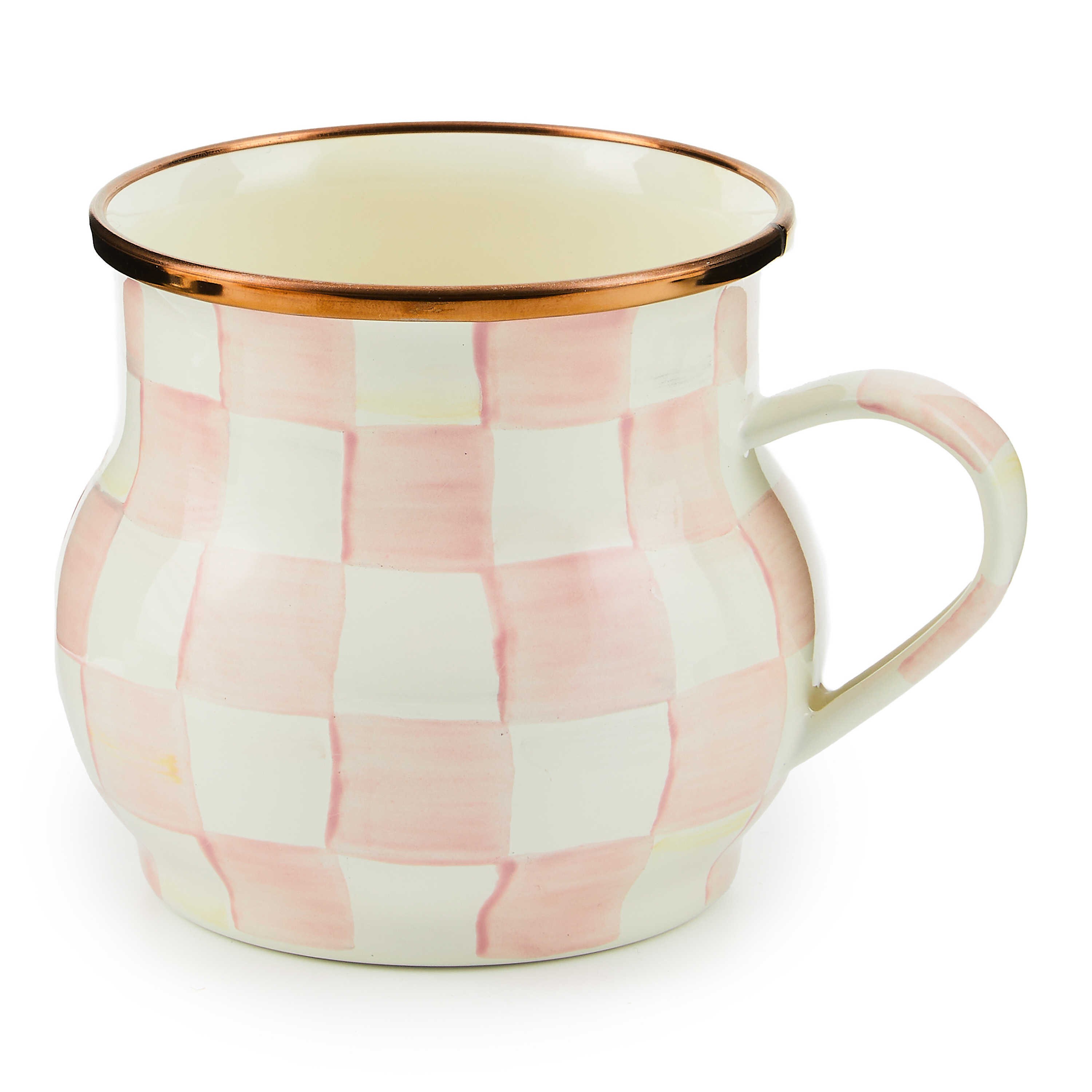 MacKenzie-Childs Rosy Check Mug | Wayfair