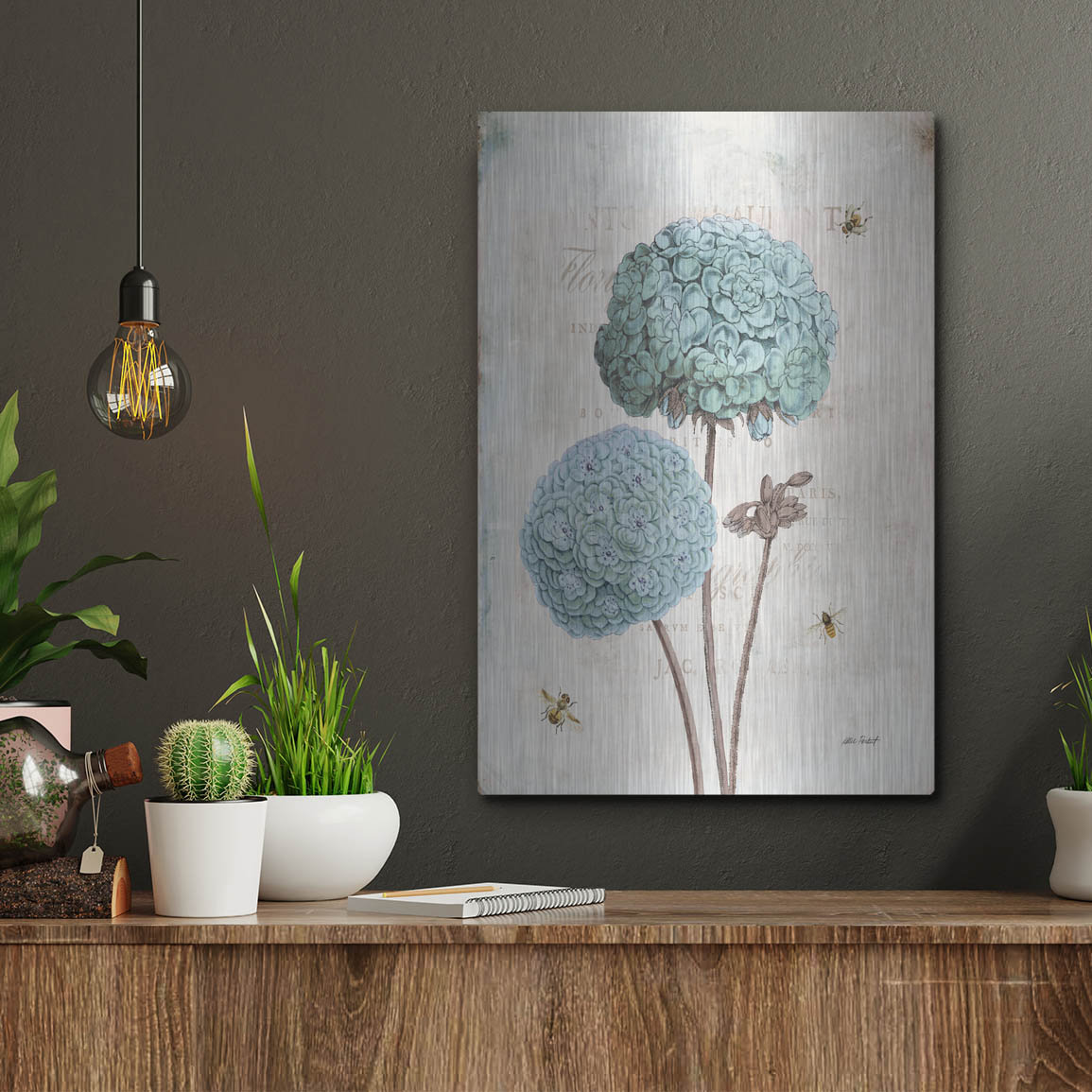 Winston Porter 'Geranium Study 2' by Katie Pertiet Metal Wall Art | Wayfair