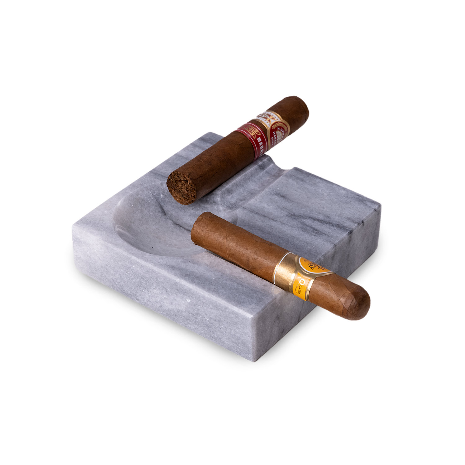 Wrought Studio™ Handcrafted Genuine Marble Cigar Ashtray with Four ...