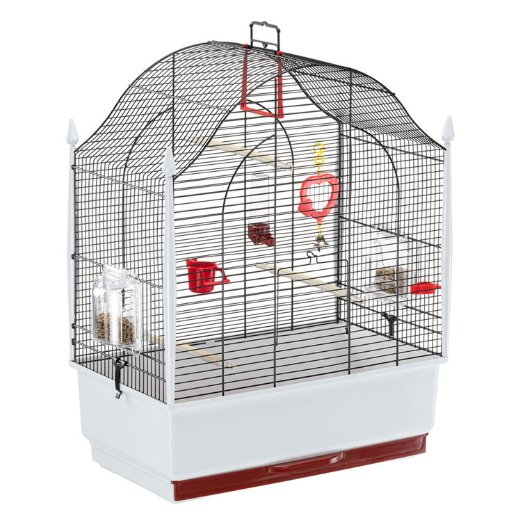 Ferplast 63.5cm Dome Top Hanging Bird Cage with Perch | Wayfair.co.uk