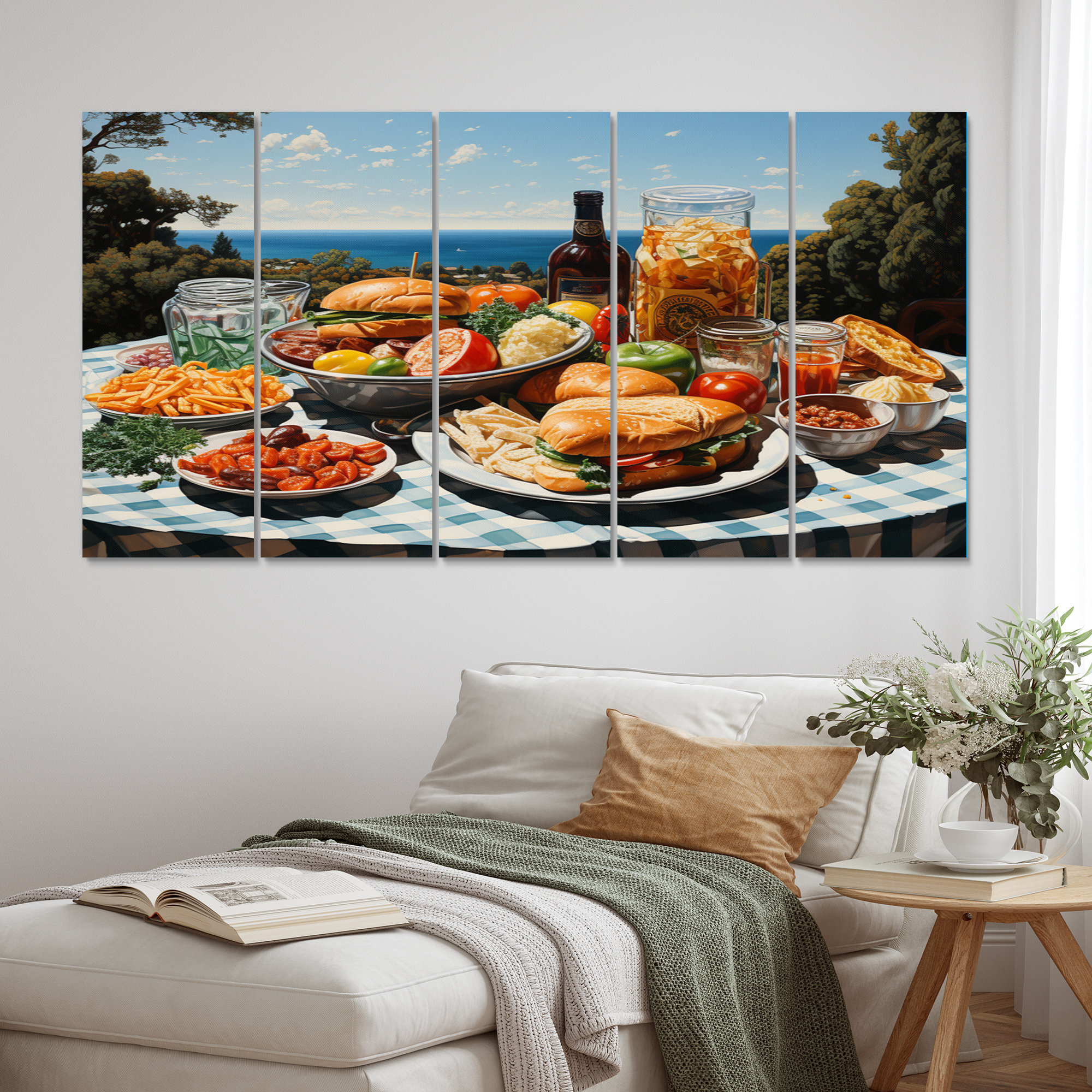 Winston Porter Meals Picnics Picnic Palette I - Food & Beverage Canvas ...