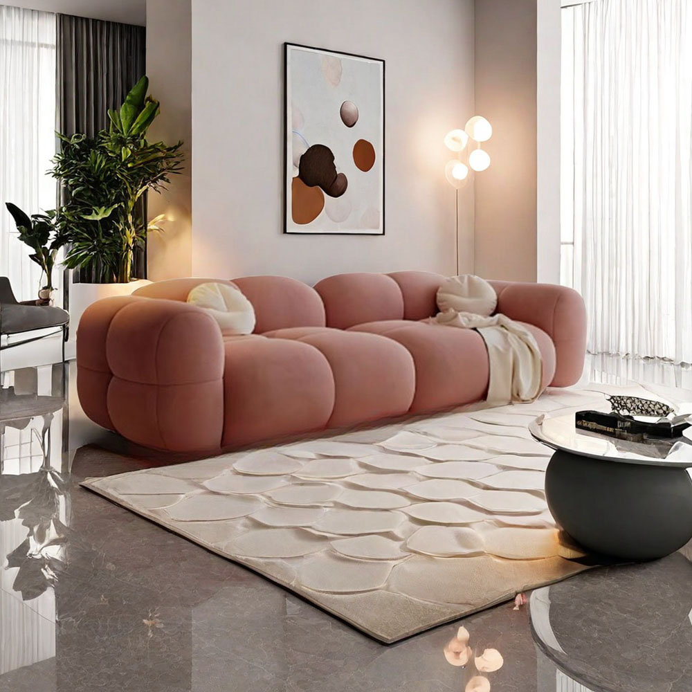 Lifton Cream Style New Online Celebrity Jelly Sofa 110.24'' Sofa | Wayfair