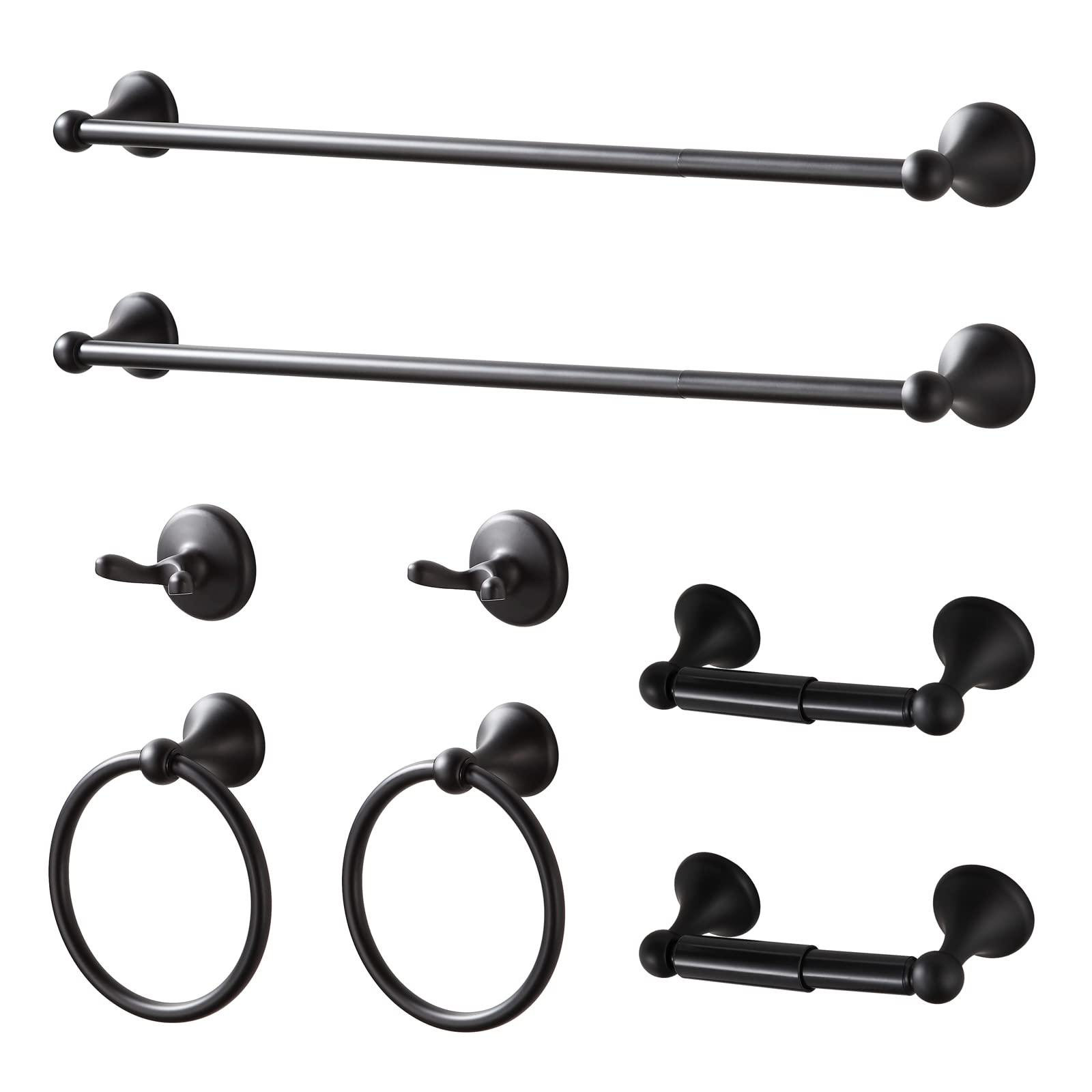 YURENWANGLUO Bathroom Hardware Set Adjustable Expandable Bath Towel ...