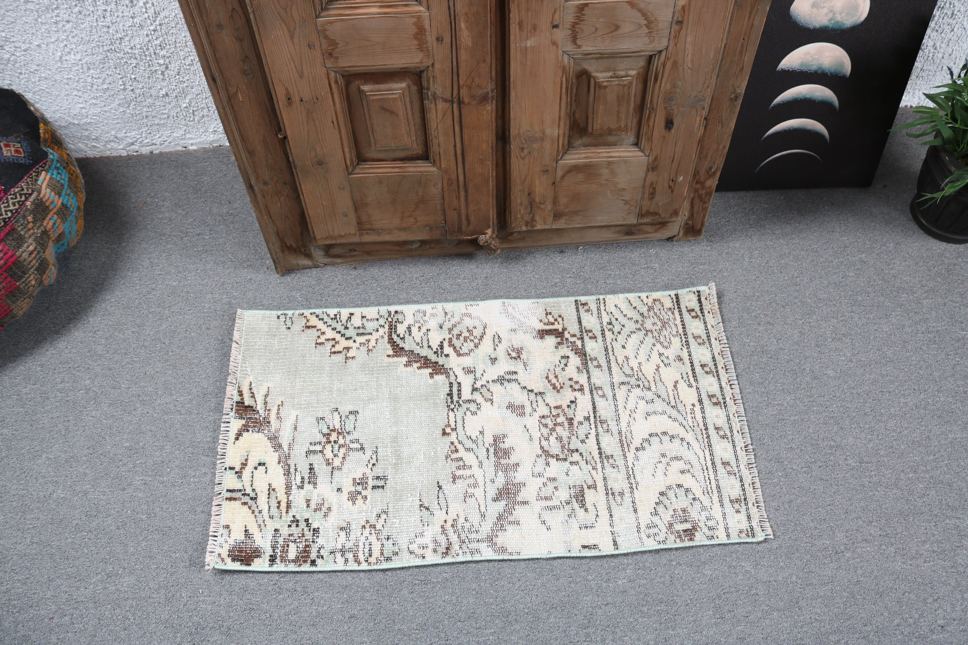 Astoria Grand Handmade Vintage Turkish Door Mat Features a Pastel Toned ...
