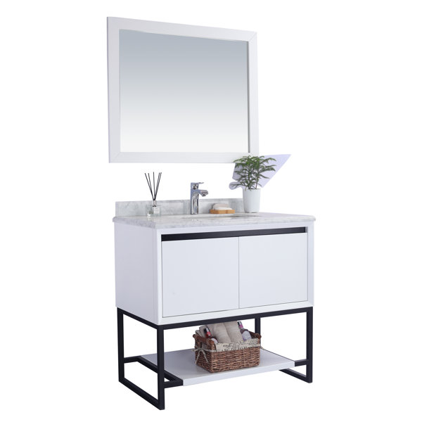 Brayden Studio® Riey 36'' Single Bathroom Vanity with Stone Top | Wayfair
