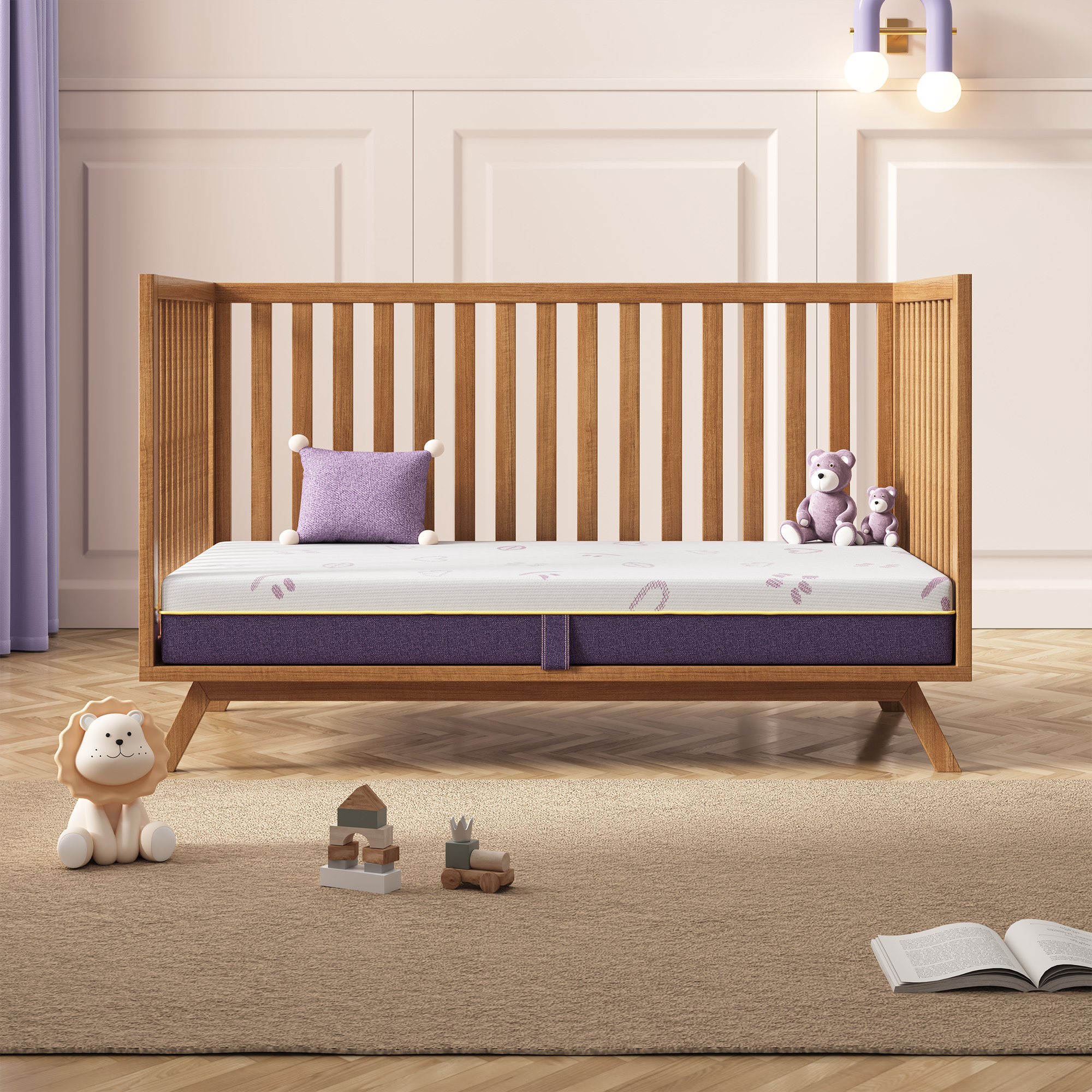Alwyn Home Crib & Toddler Mattress – 6-Inch, OEKO-TEX STANDARD 100 ...