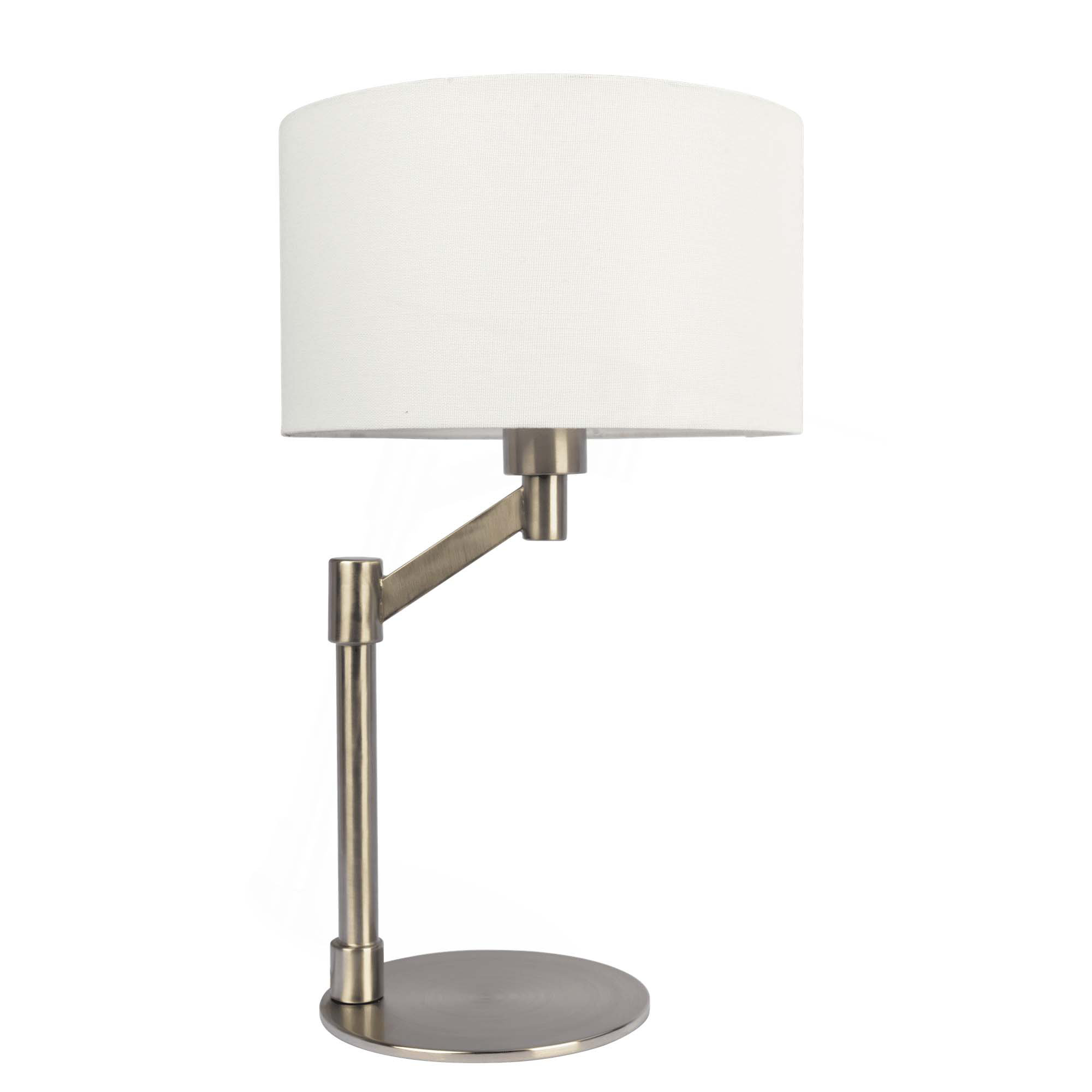 Latitude Run® Horizon Brushed Nickel Table Lamp With On/Off Switch ...