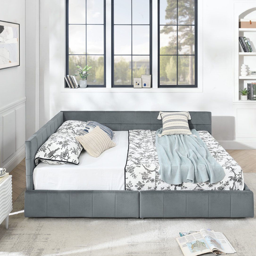 Latitude Run® Queen Size Storage Upholstered Tufted Bed Frame | Wayfair