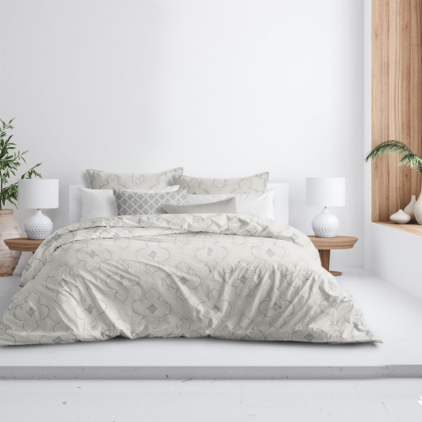 The Tailor's Bed Teagan Grey 100% Cotton Duvet Cover Set - Wayfair Canada