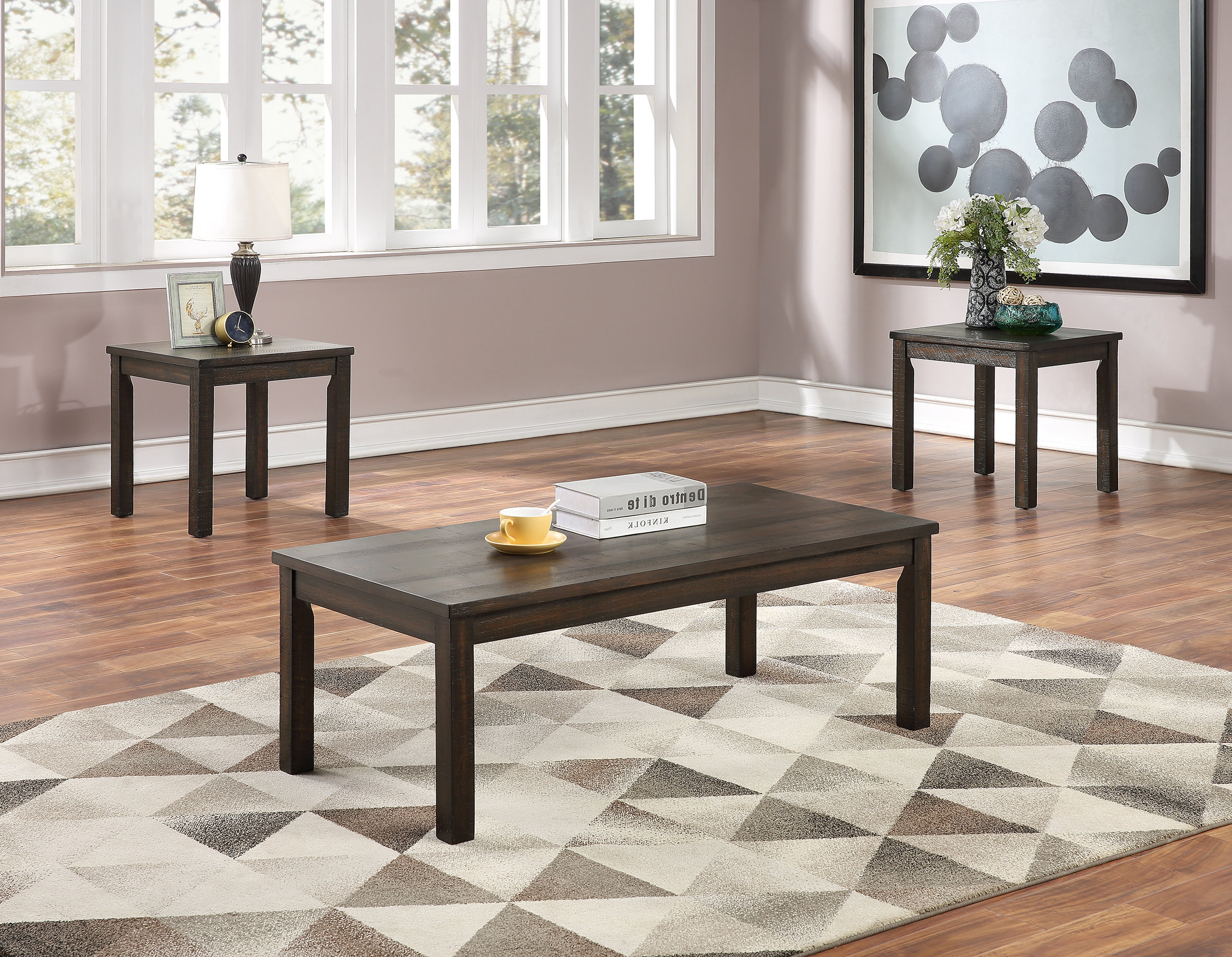 Red Barrel Studio® 3-Pc Coffee Table Set | Wayfair