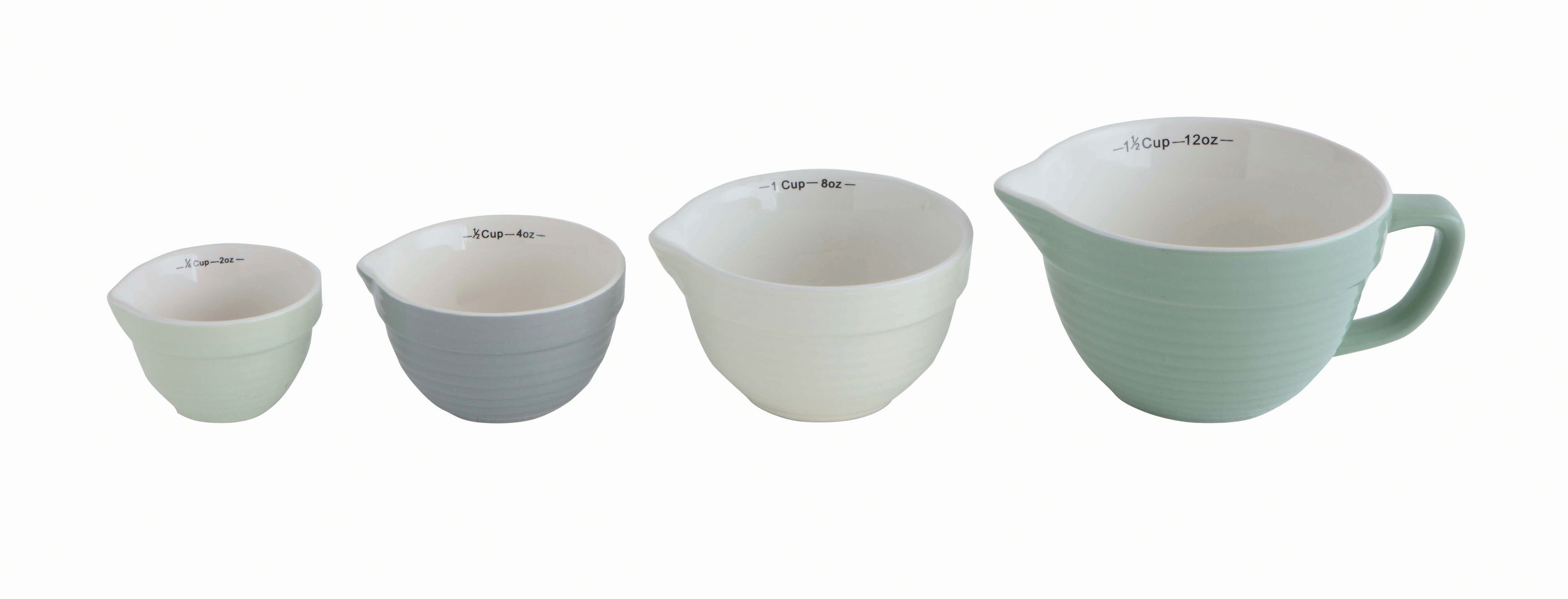 Gracie Oaks Alesja 4-Piece Ceramic Measuring Cup Set & Reviews | Wayfair