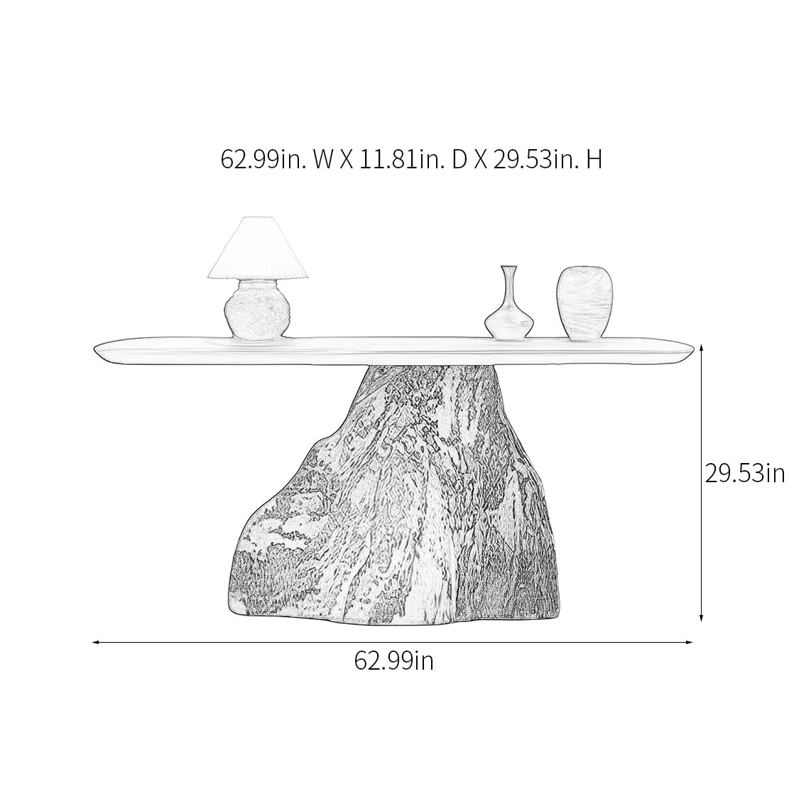 interanest Minimalist Art Console Table | Wayfair