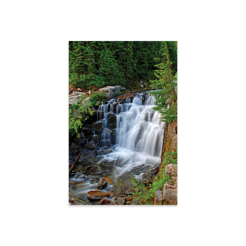 Millwood Pines Sunbeam Creek Falls by Brian Wolf Painting | Wayfair