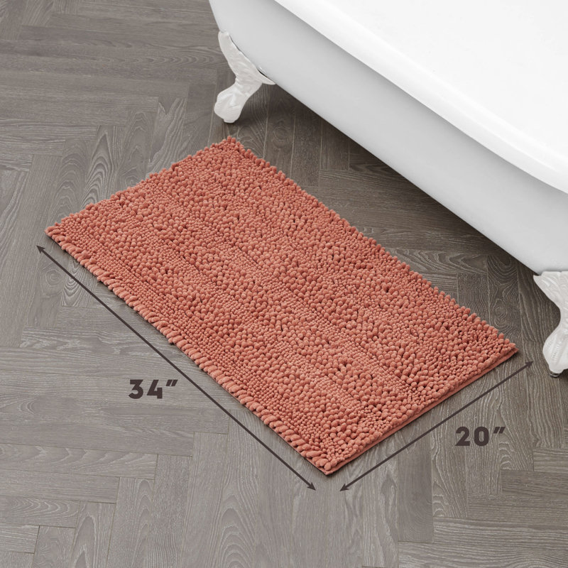 Laura Ashley Astor Chenille Non-Slip Bath Mat & Reviews | Wayfair