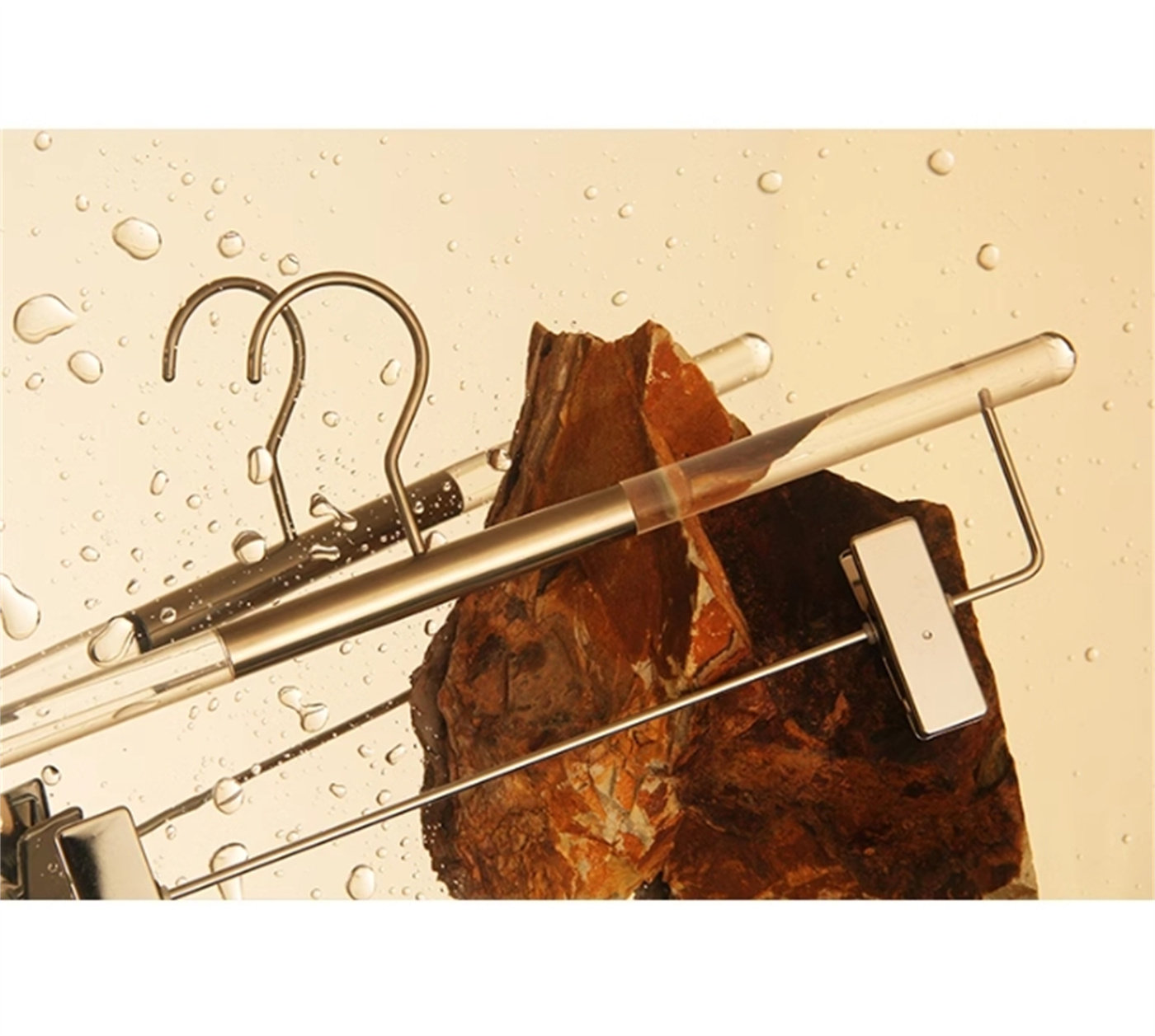 Rebrilliant Acrylic and Stainless Steel Creative Design Clothes Hanger ...