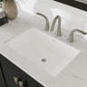 Ebern Designs Minnich 54"W X 22"D Espresso Bathroom Vanity With White ...