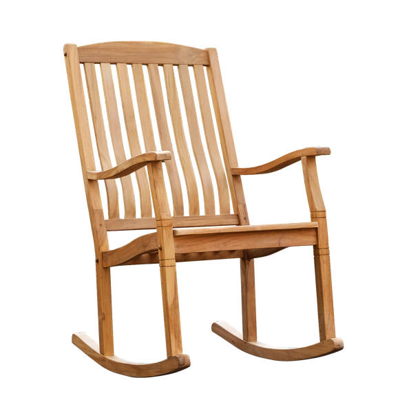 Loon Peak® Coleman Teak Outdoor Rocking Chair | Wayfair