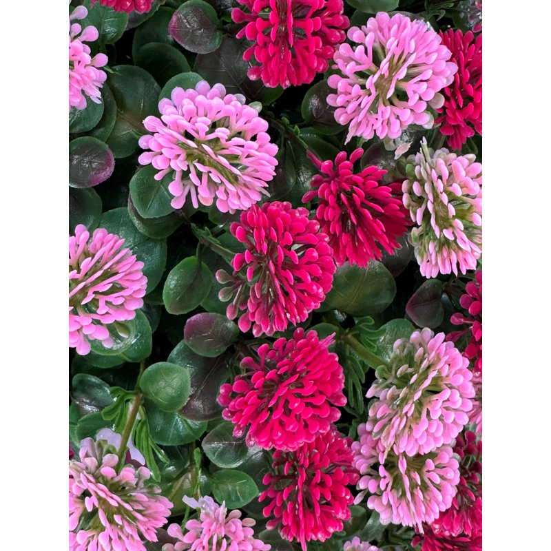 Primrue Hanging Basket Pair Artificial Clover Eucalyptus UV Protected ...