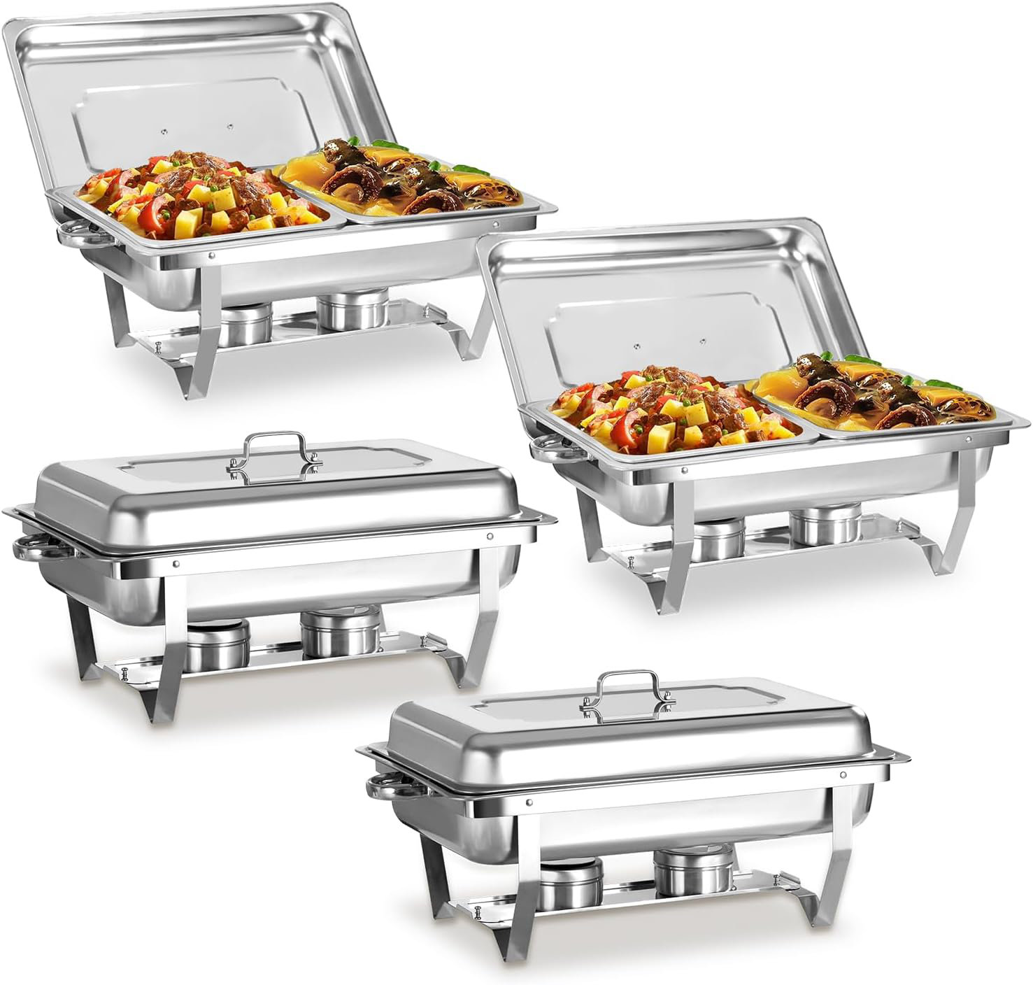 Archie & Oscar™ Chafing Dish Buffet Set 8 Qt 4 Pack Stainless Steel ...