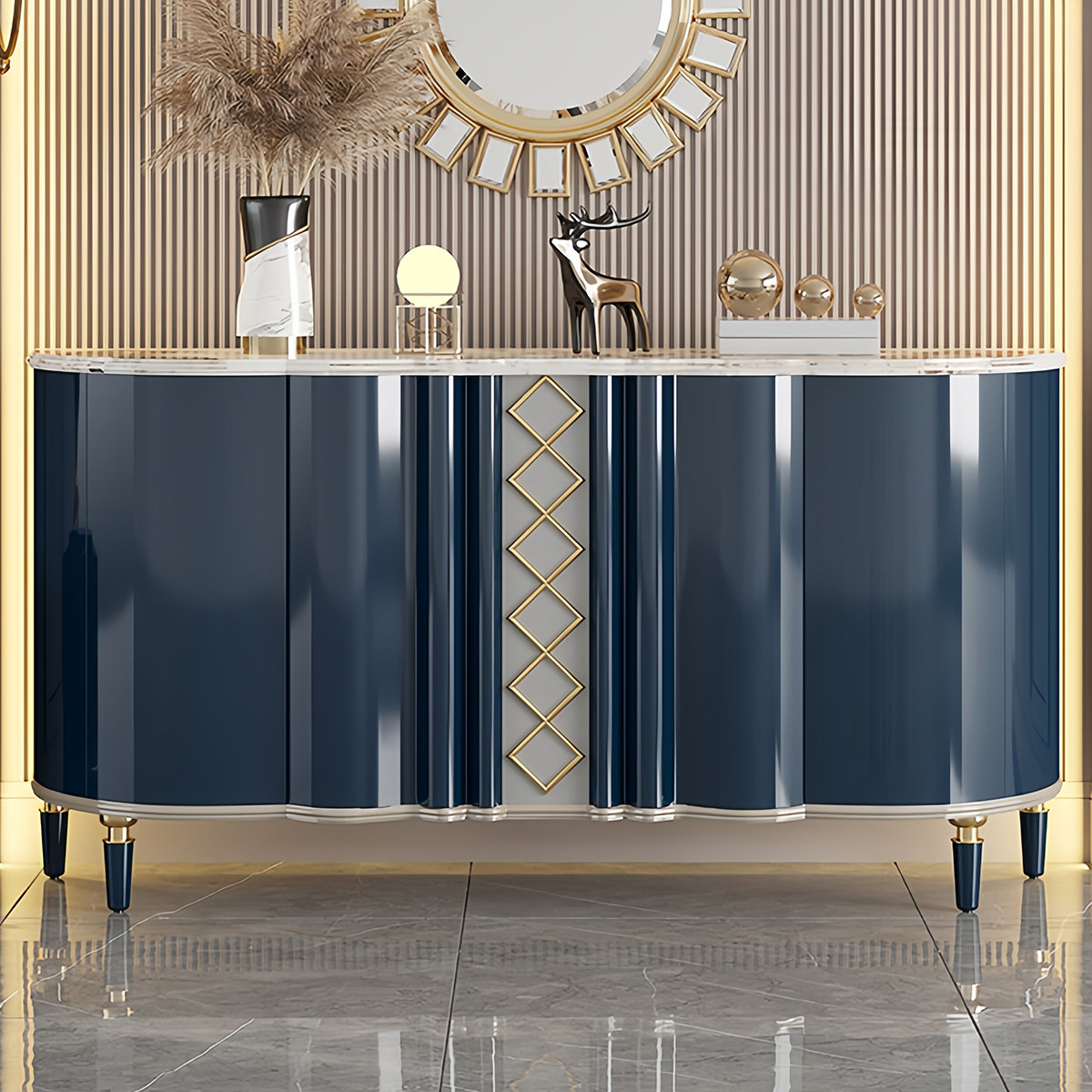 Licalilo Modern Decorative Storage Cabinet | Wayfair