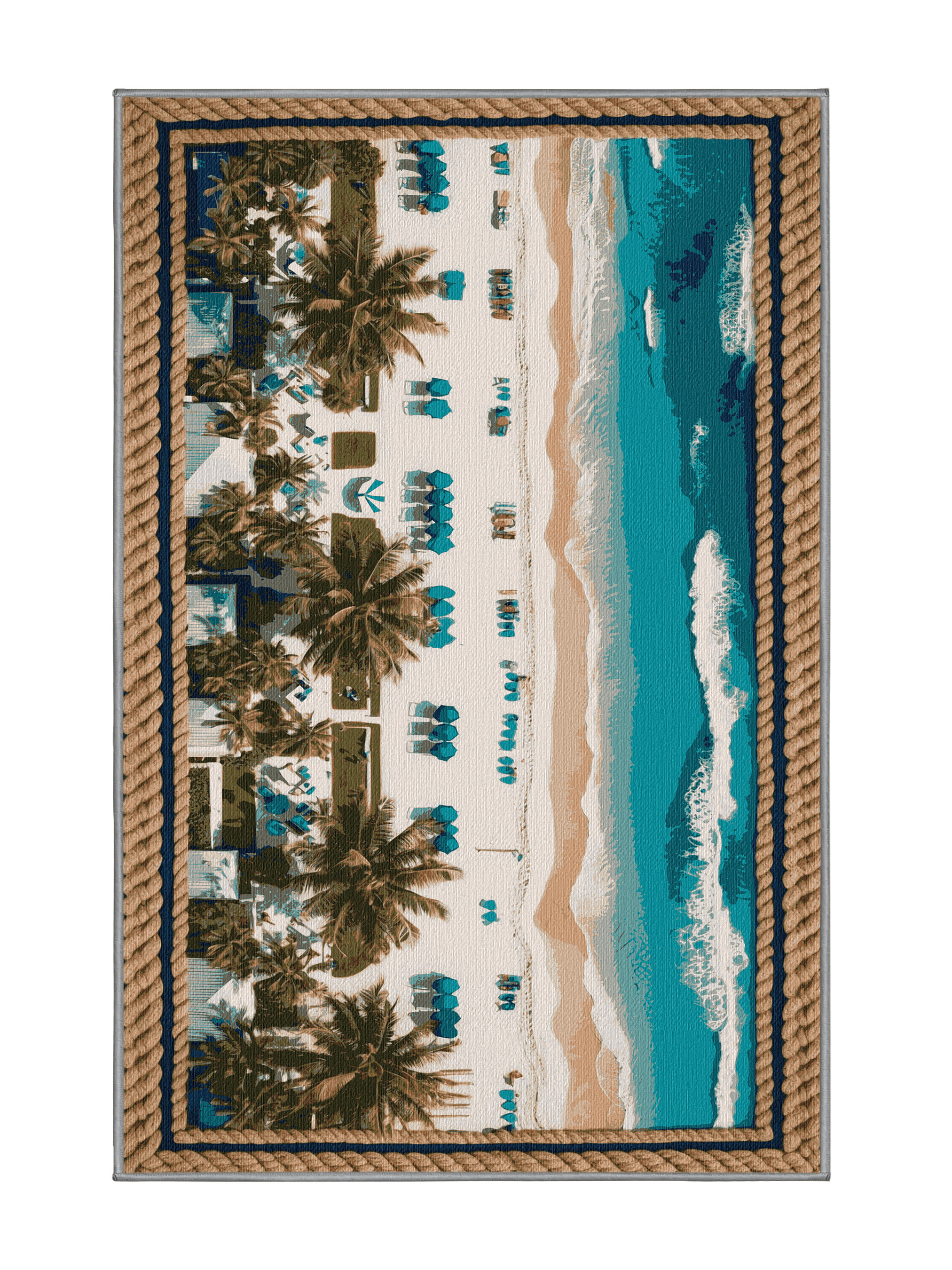 Rosecliff Heights Washable Seaside Resort Coastal Area Rug | Wayfair