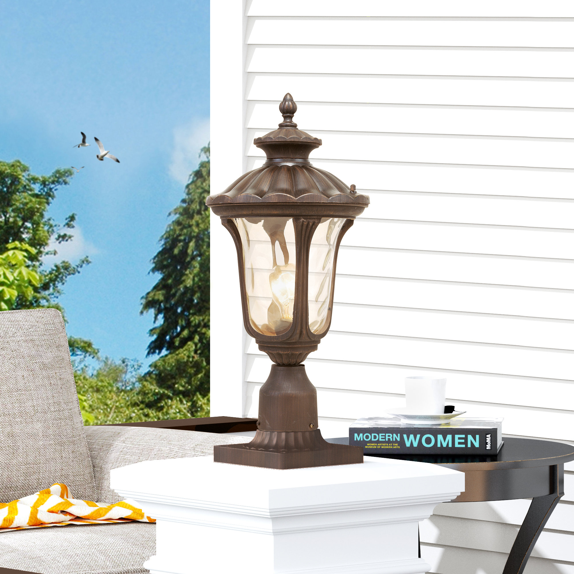 Lark Manor™ Ahtziry 1 -Light 19" H Hardwired Lantern Head & Reviews ...