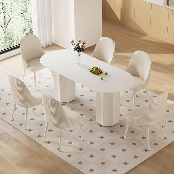 Hokku Designs Perianne 7 - Piece Double Pedestal Dining Set - Wayfair ...