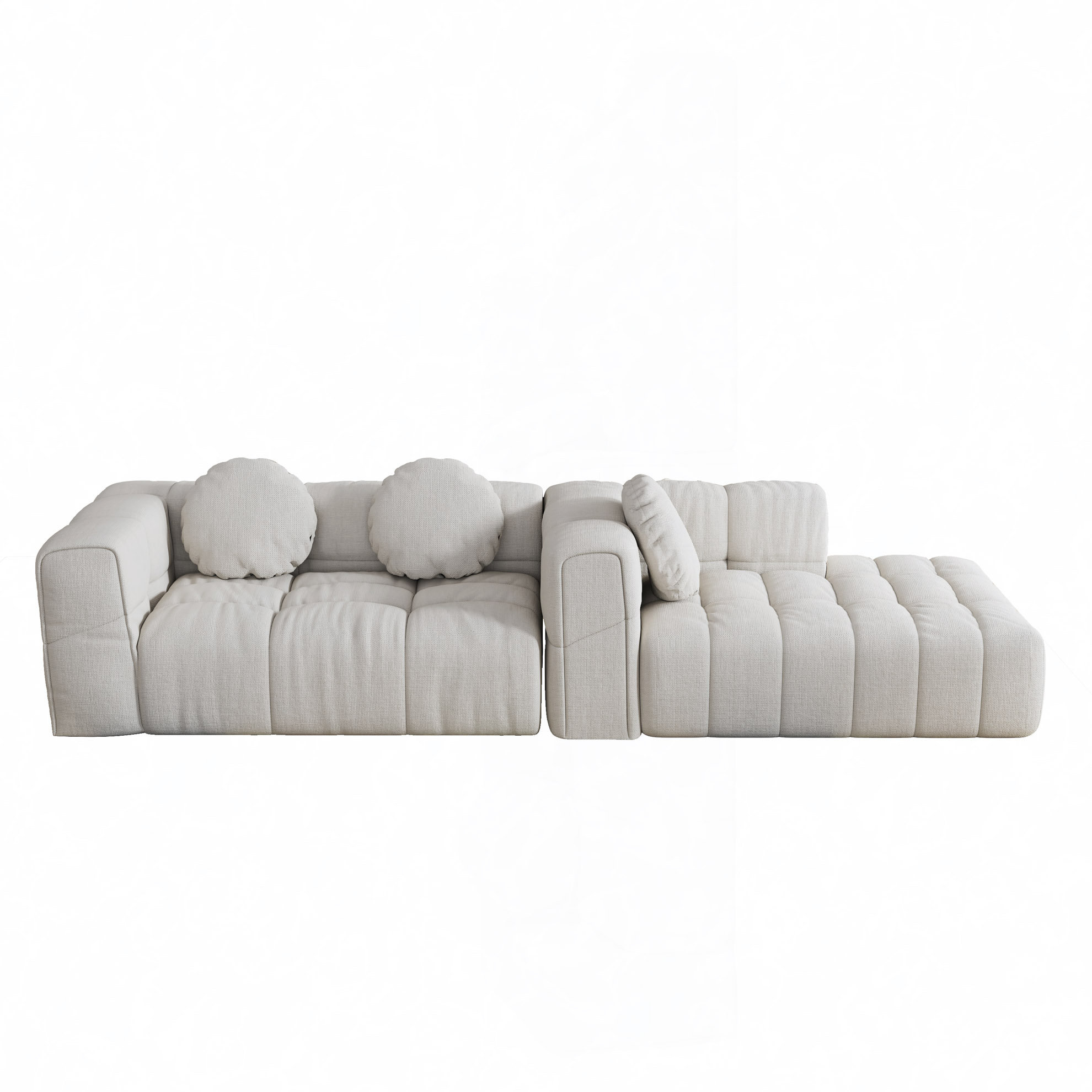 Latitude Run® Modern Upholstered Combination Sofa Set, Fully Compressed ...