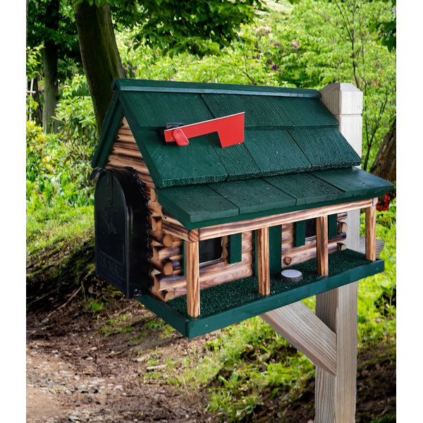 Amish Mailbox Amish Log Cabin Mailbox, Handmade & Reviews - Wayfair Canada