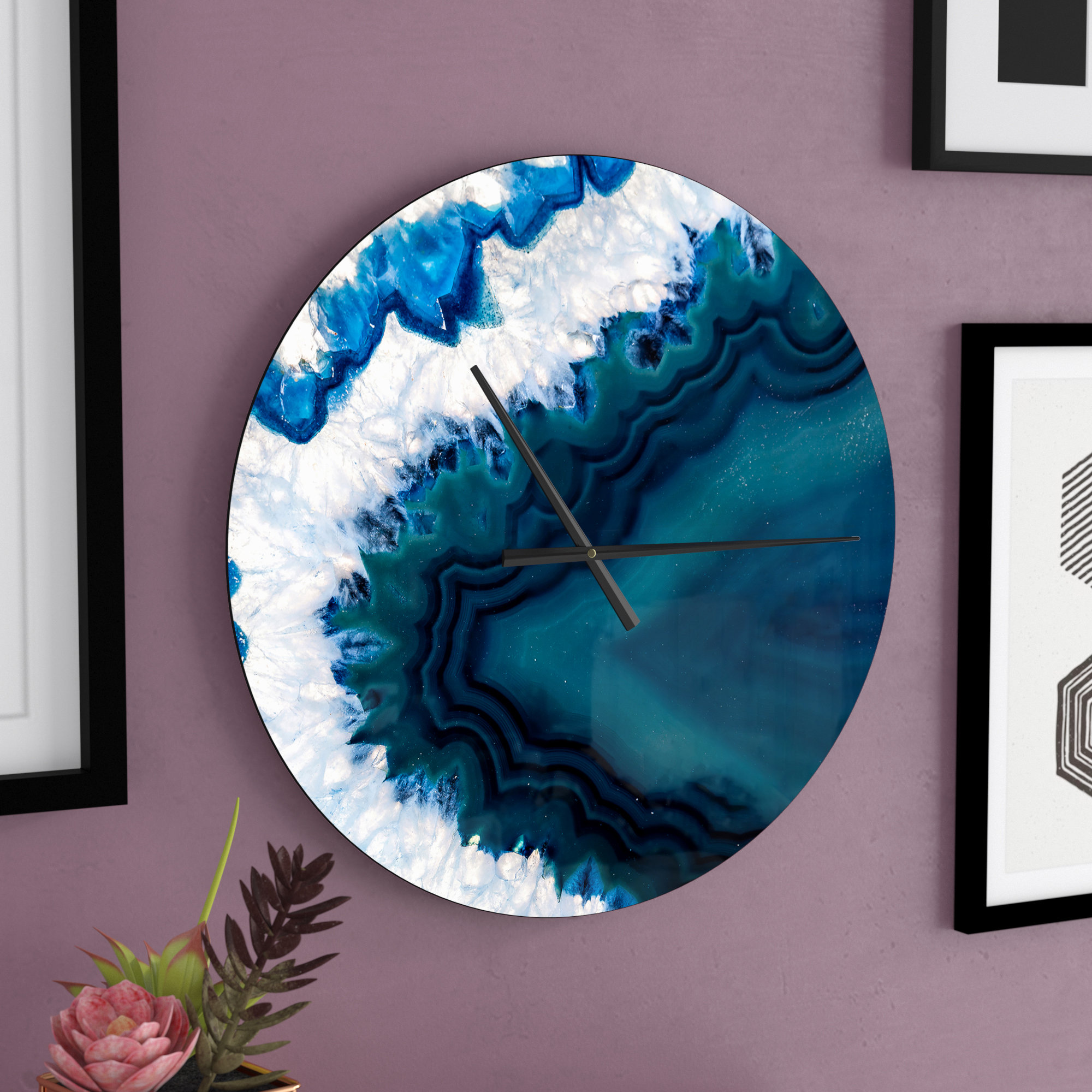 Willa Arlo™ Interiors Swearengin Geode Wall Clock & Reviews - Wayfair ...