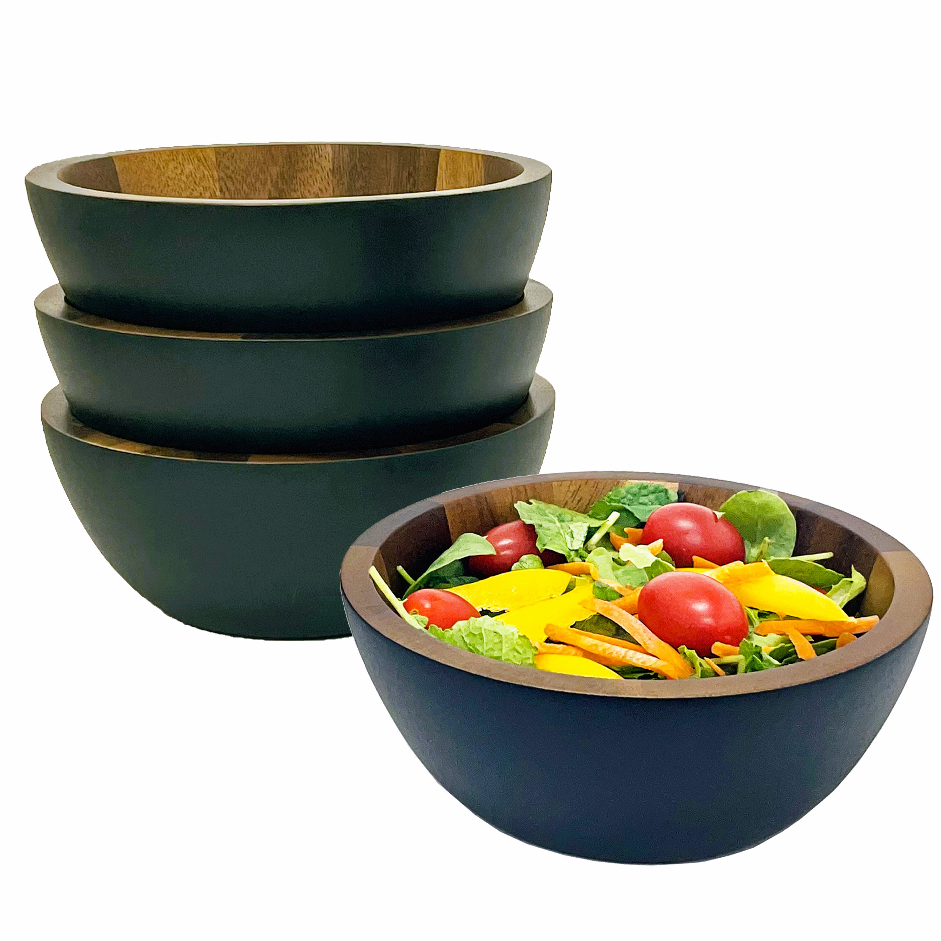 Millwood Pines Collinstion 20 oz. Individual Salad Bowl - 4 Piece Set ...