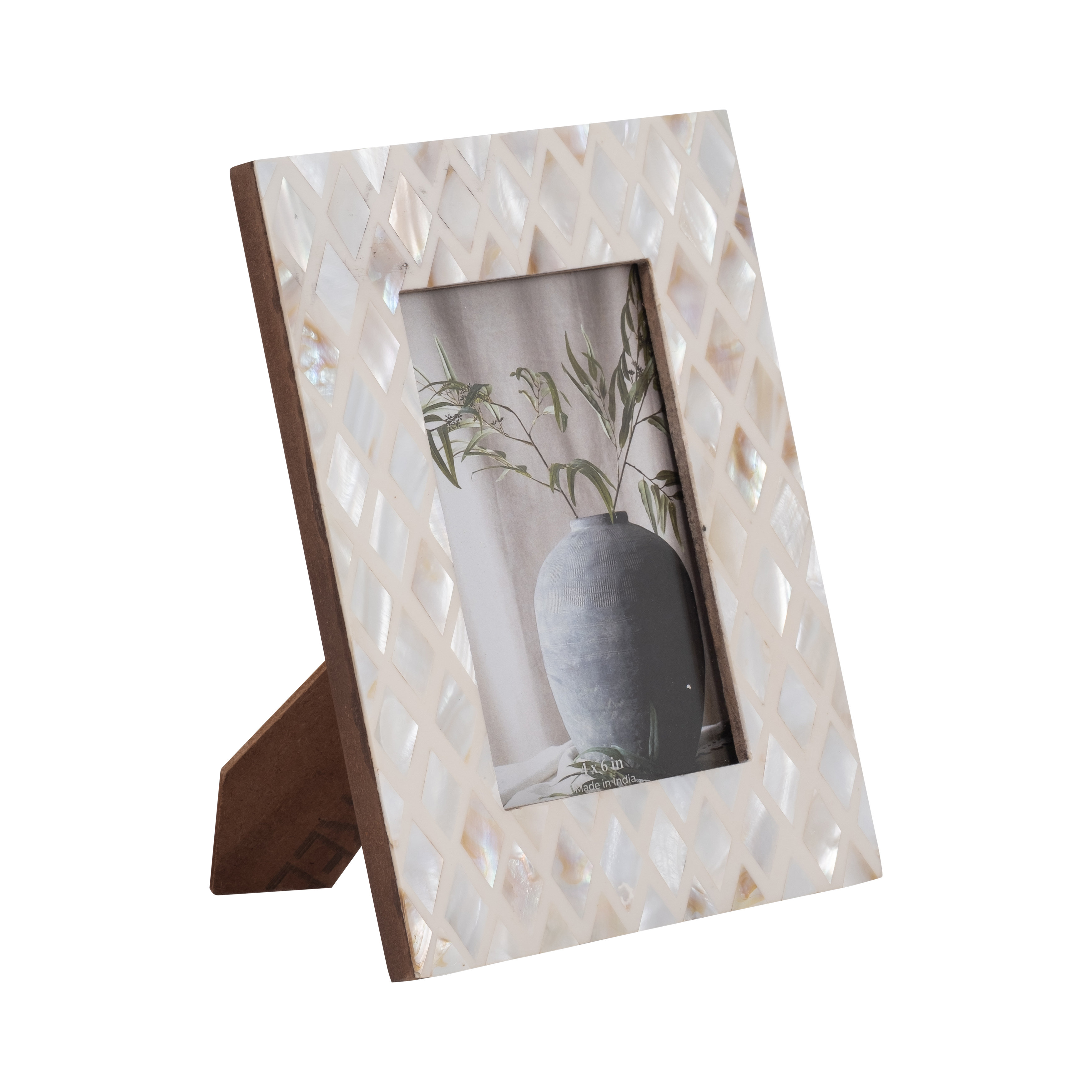 Highland Dunes Capiz Shell Diamond Photo Frame | Wayfair