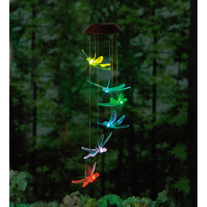 Wind & Weather Solar Dragonfly Multi Color Wind Mobile & Reviews | Wayfair