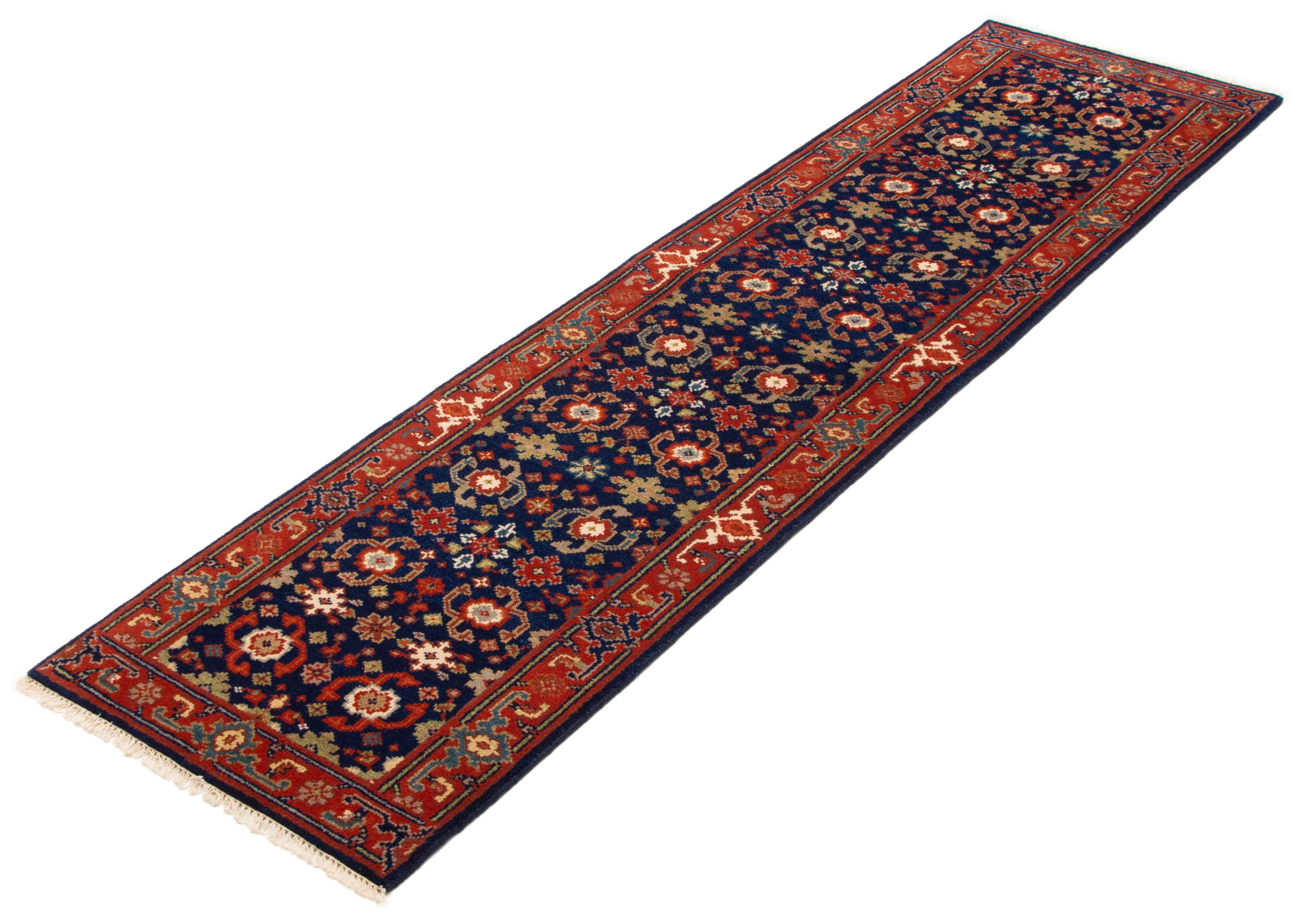 Bloomsbury Market Serapi Heritage Dark Navy Rug 2'6" x 10'0" | Wayfair