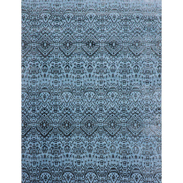 Bokara Rug Co., Inc. Hand-Knotted High-Quality Light Blue and Black ...