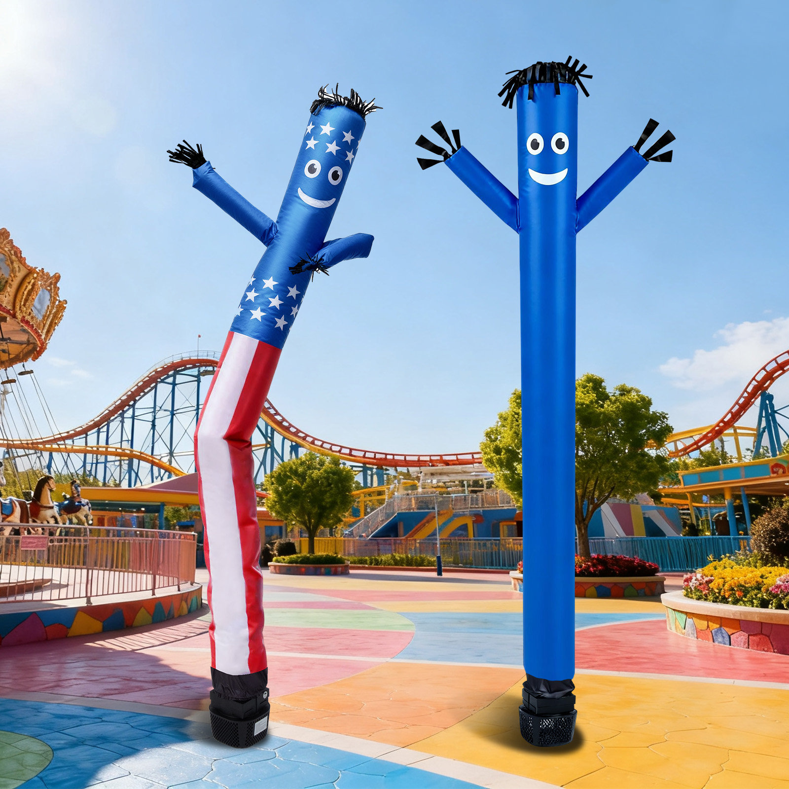 The Holiday Aisle® Inflatable Tube Man with Blower, Wacky Waving Wind ...
