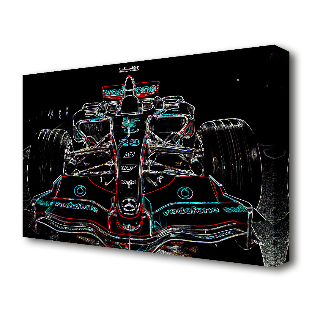 East Urban Home Formula One Pole Position' Graphic Art Print on Canvas ...