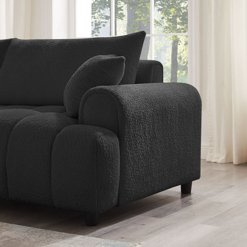 Latitude Run® Perona 91'' Luxury Modern Tufted Boucle Sofa & Reviews ...