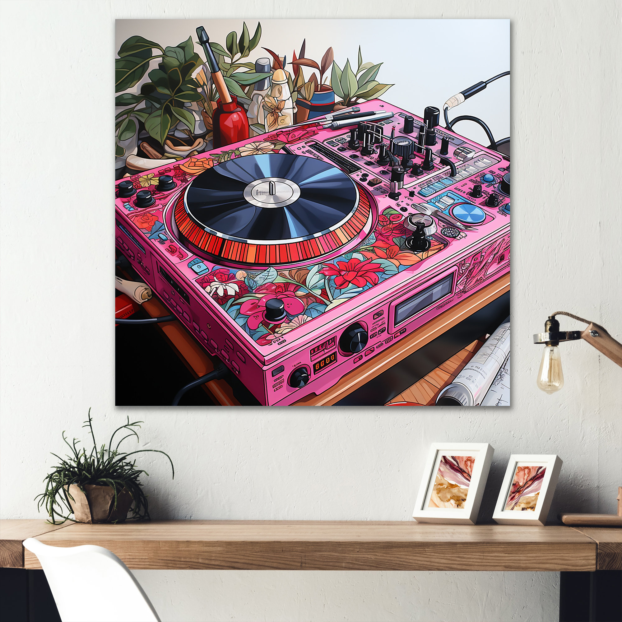 Lark Manor™ Pink And Black Turntables Brilliance II - Turntables & Boom ...