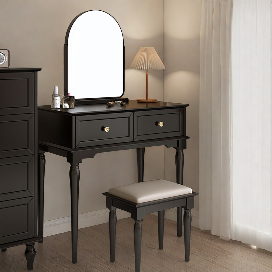 Canora Grey Simple High-Grade Wooden Small Makeup Vanity. Vanity | Wayfair