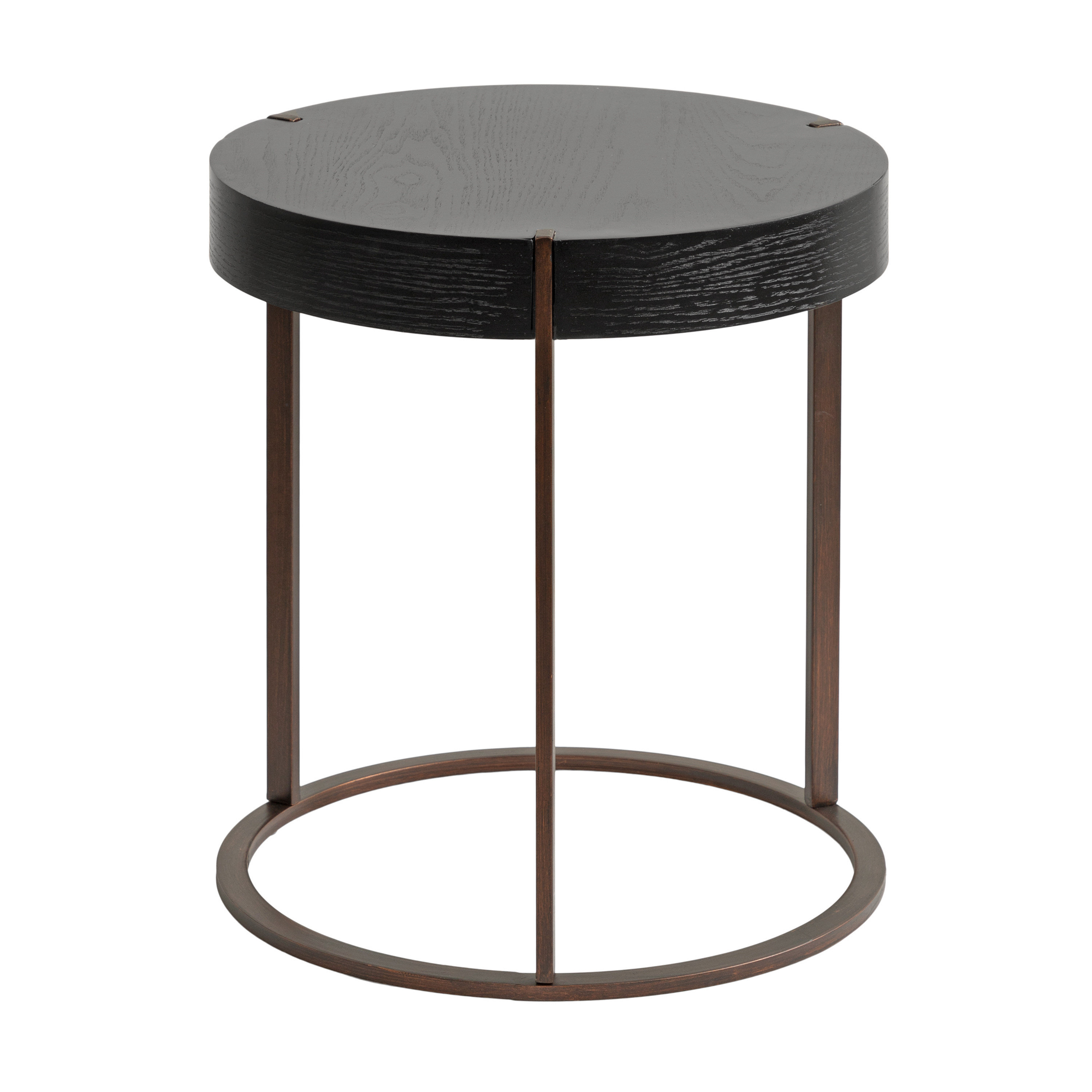 Latitude Run® Round Wooden Short Side Table | Wayfair