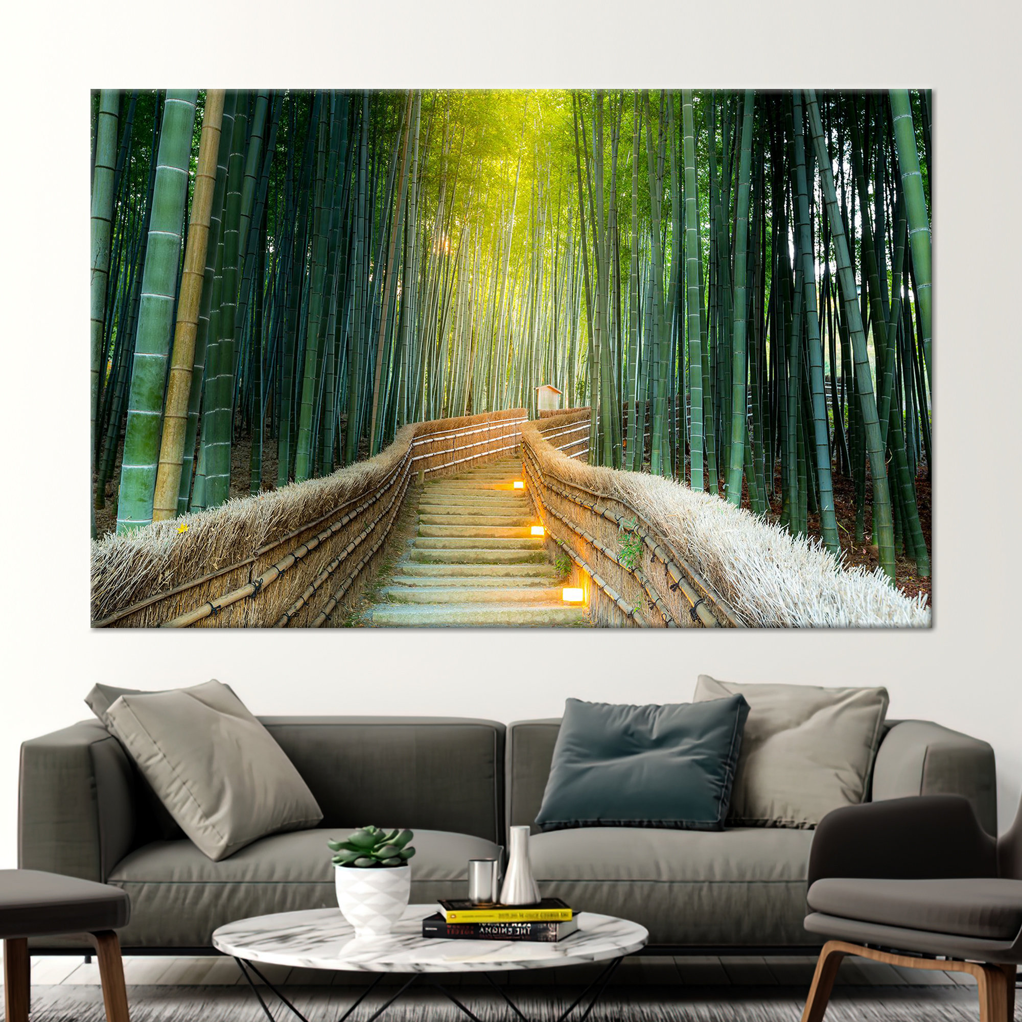Bay Isle Home™ Kyoto Art Canvas, Bamboo Poster, View Canvas Art, Bamboo ...