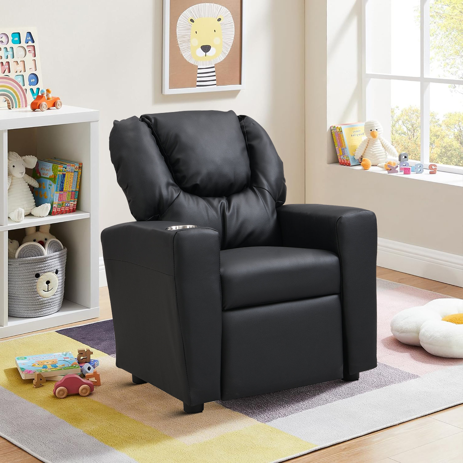 Ebern Designs Traelon Small Size Upholstered Recliner | Wayfair