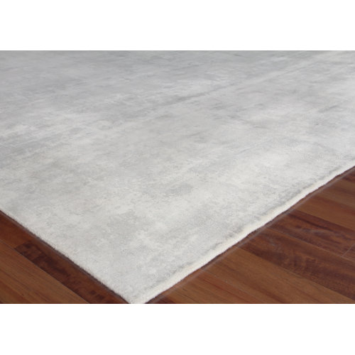 Exquisite Rugs Koda Handmade Hand-Loomed Silver/Gray Area Rug | Perigold