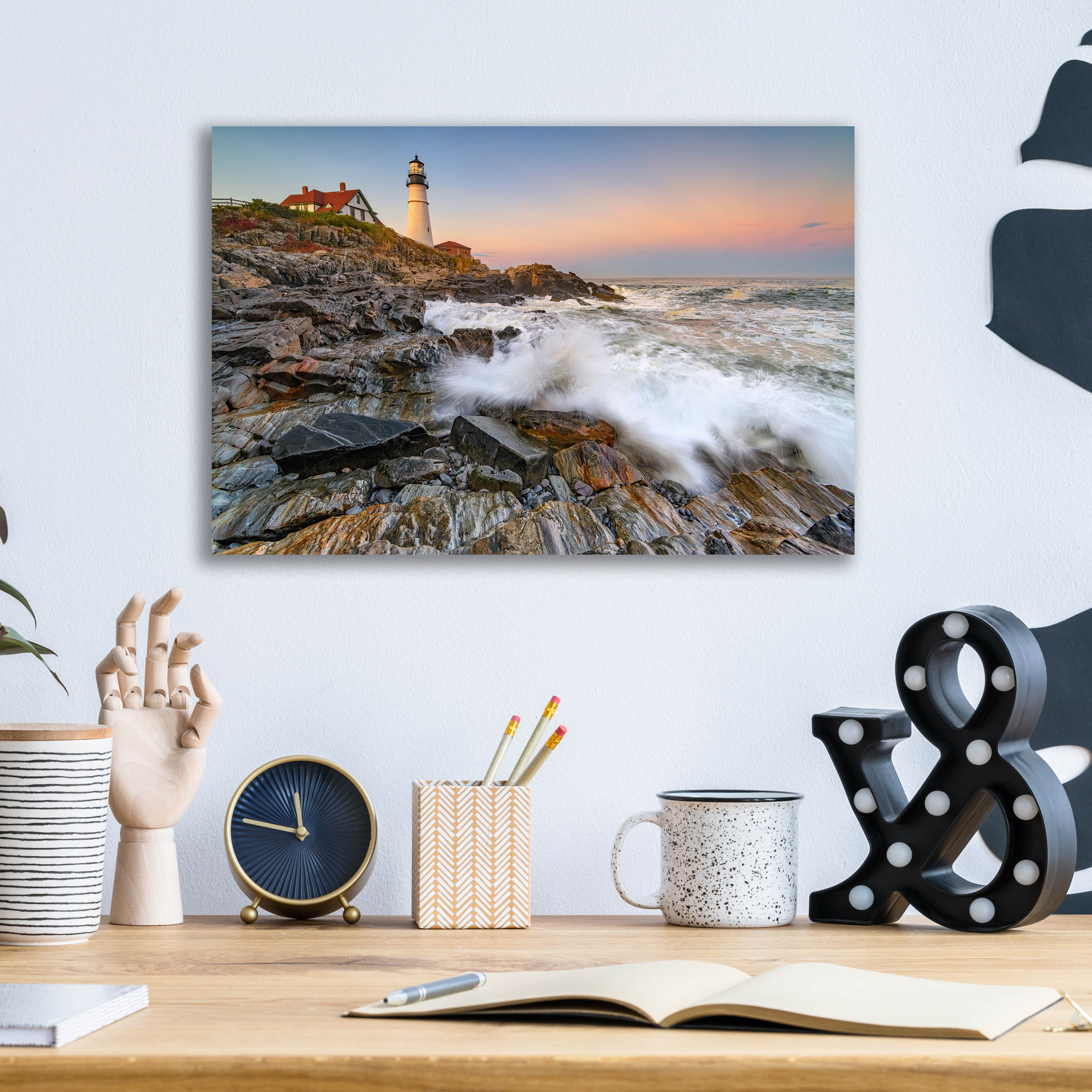 Breakwater Bay 'Storm Surge At Portland Head' by Rick Berk Acrylic ...
