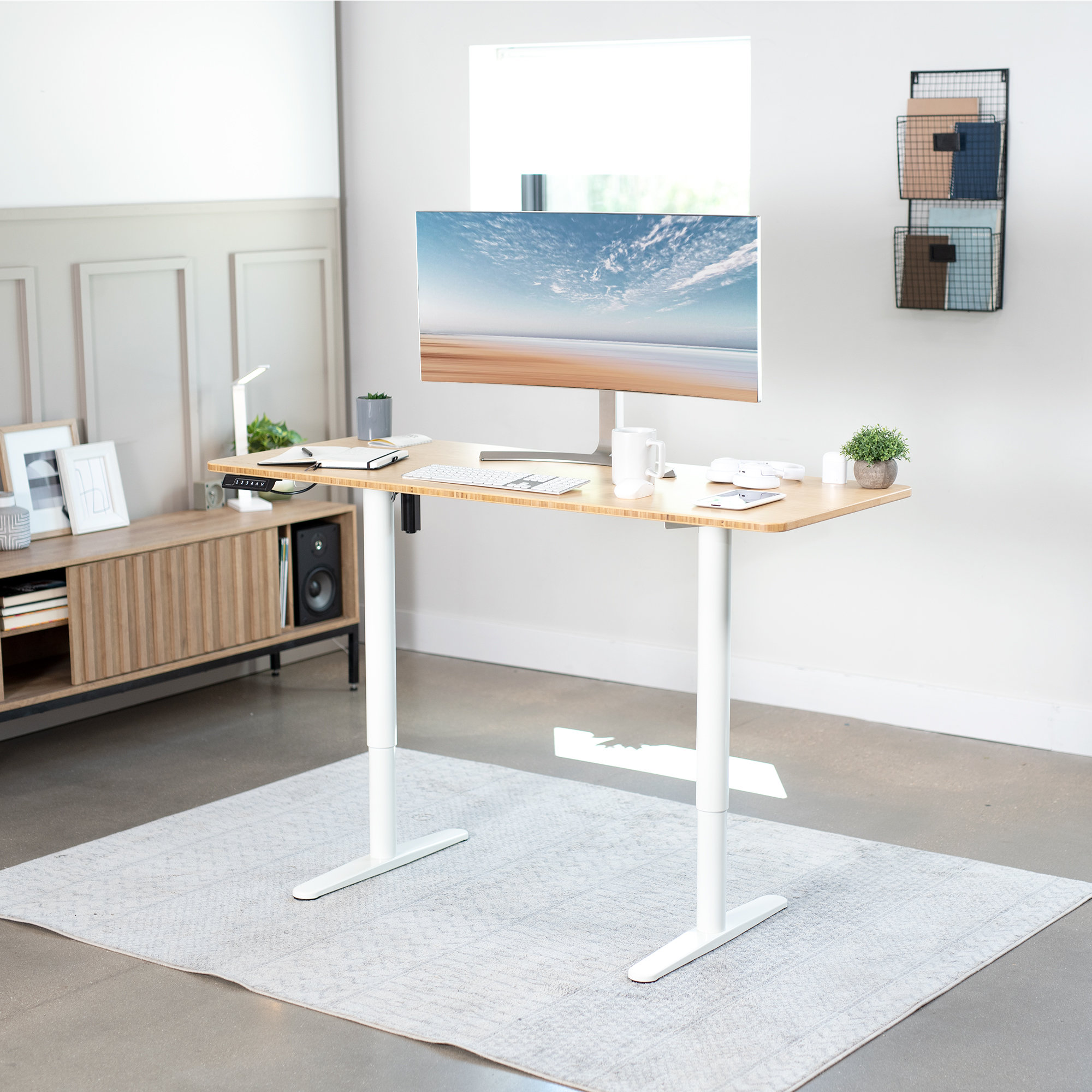 Vivo VIVO Electric Single Motor Stand Up Desk Frame (Frame Only ...