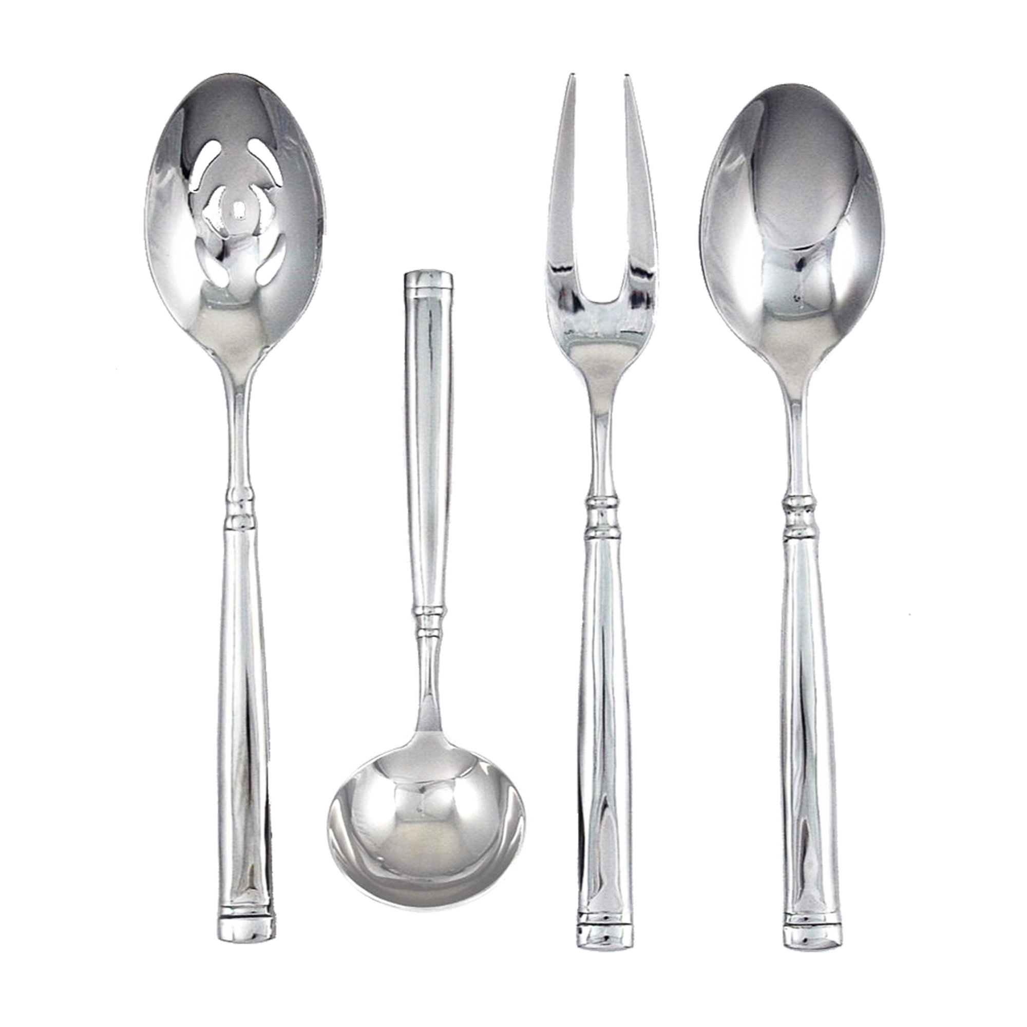 Birch Lane™ Donata Flatware 4 Piece Hostess Set & Reviews | Birch Lane